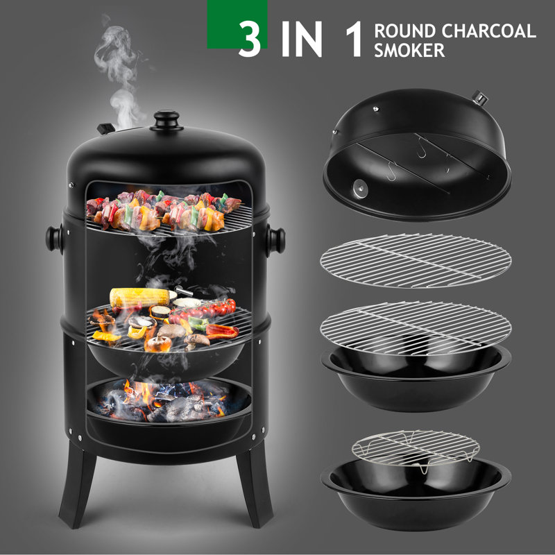 Winado Kamado Portable 144 Square Inches Smoker & Grill & Reviews | Wayfair Winado Kamado Portable 144 Square Inches Smoker & Grill & Reviews | Wayfair